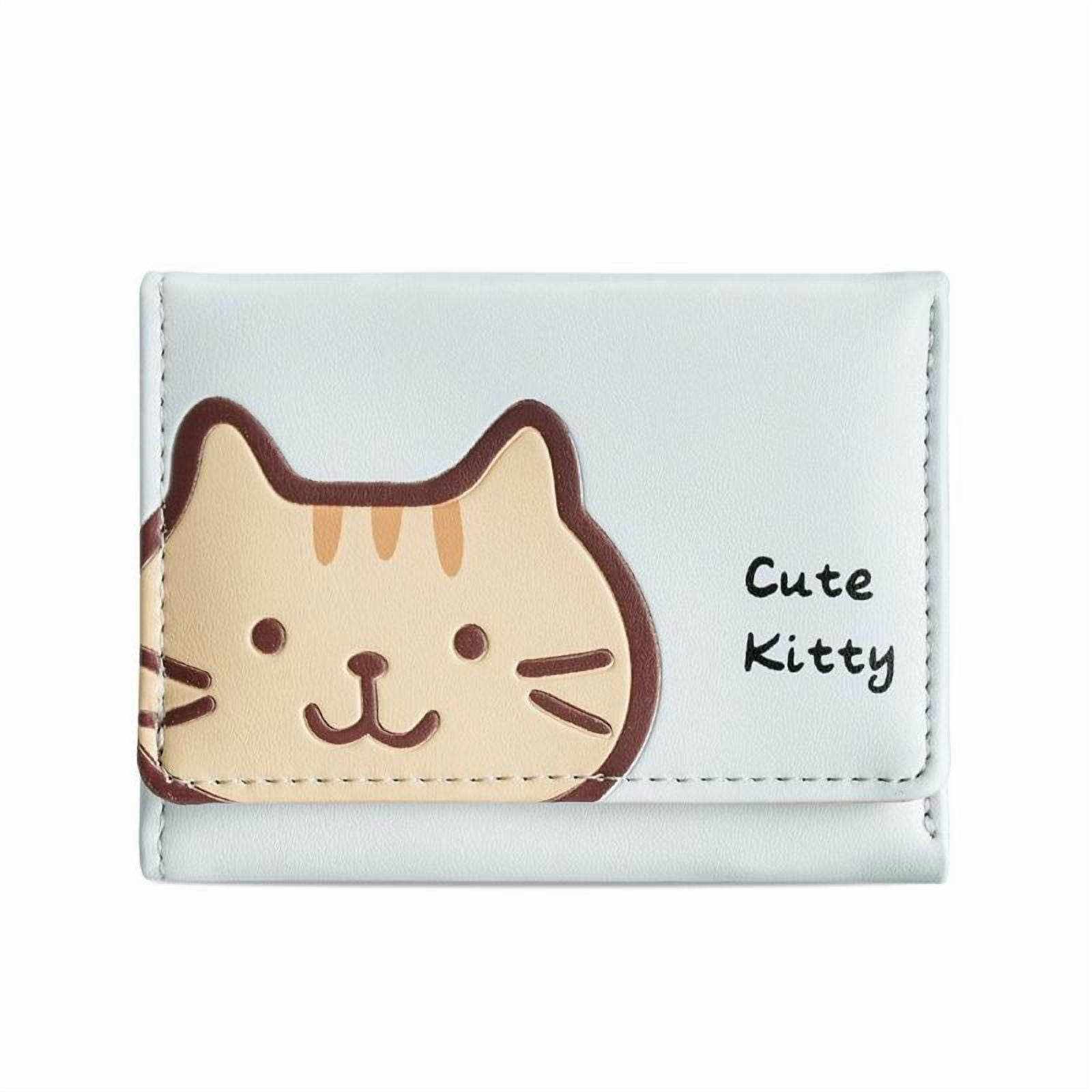 Candy Color Small Wallets PU Leather Coin Purse Ladies Card Holder Mini ...