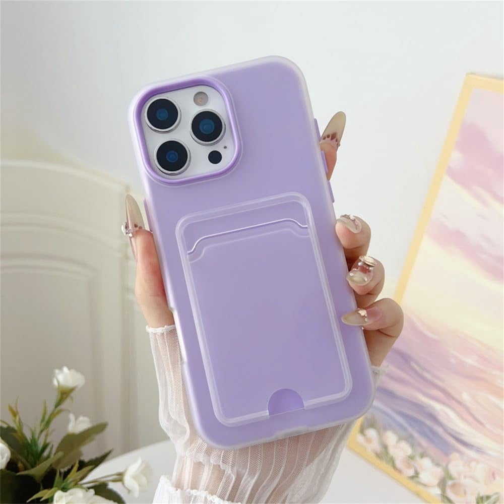Candy Color Wallet with Card Slot Holder Protective Case for iPhone 17 ...