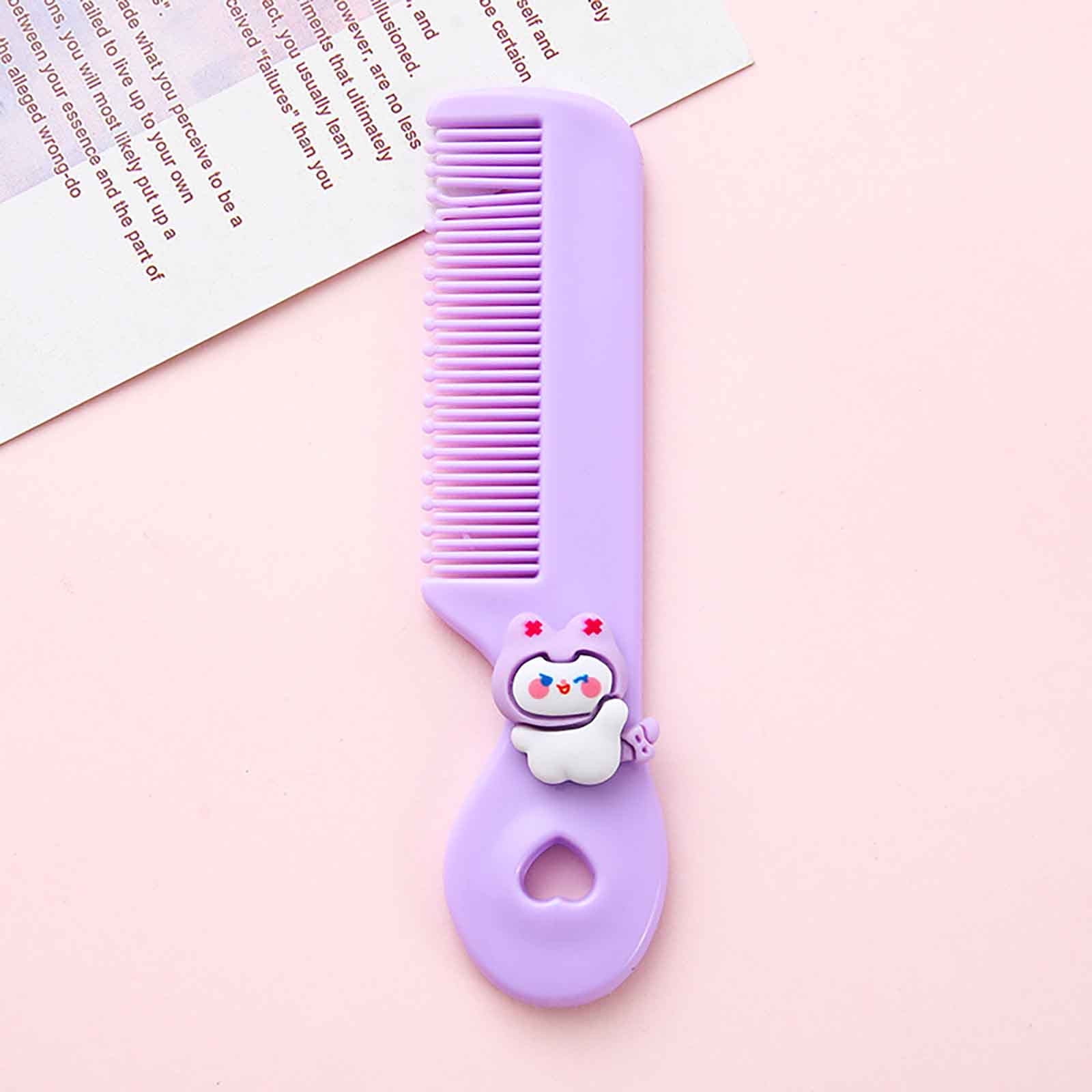 Candy Colored Mini Comb for Boys/Girls, Soft Circular Bristles, 11.5 cm ...
