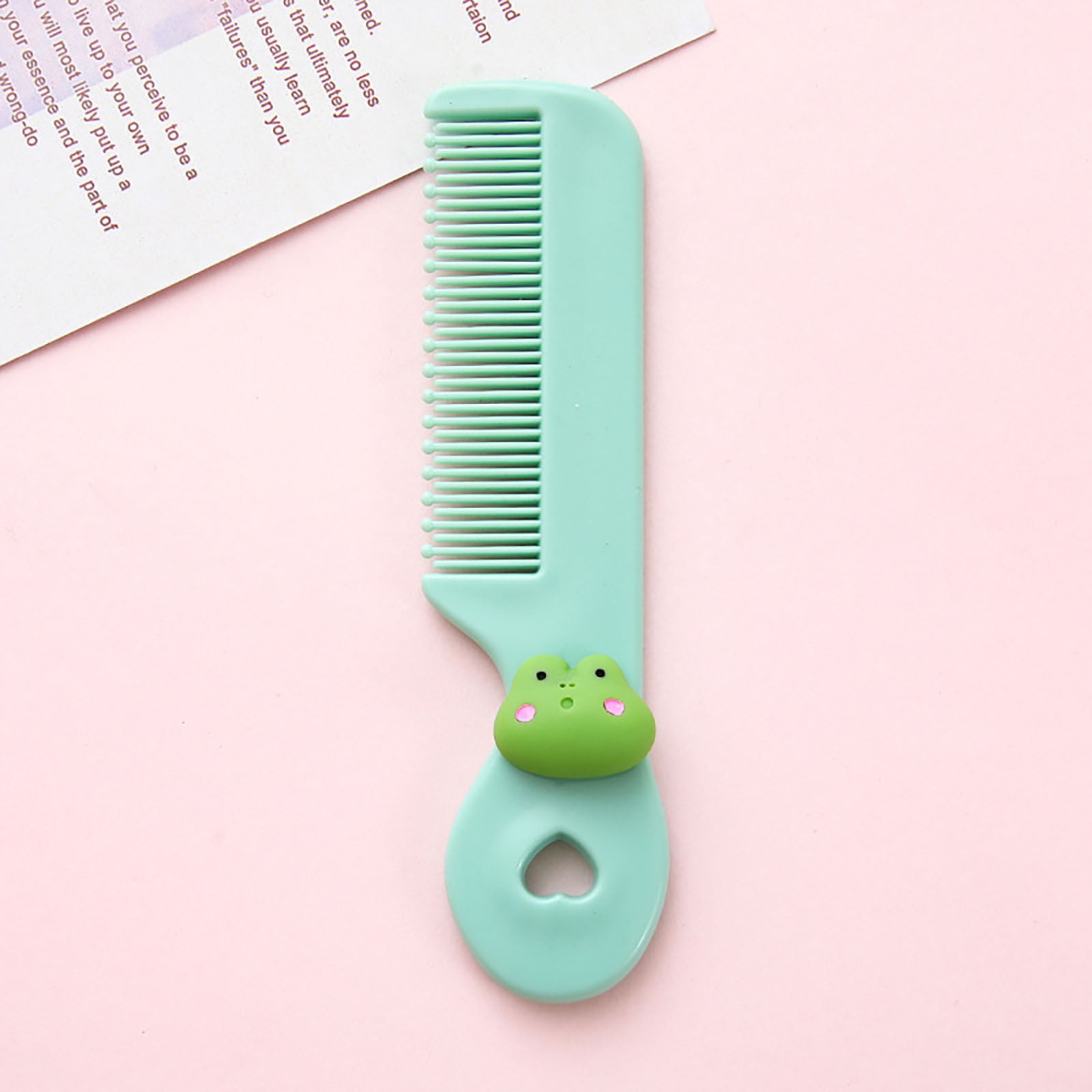 Candy Colored Mini Detangling Comb with Soft Circular Bristles for ...