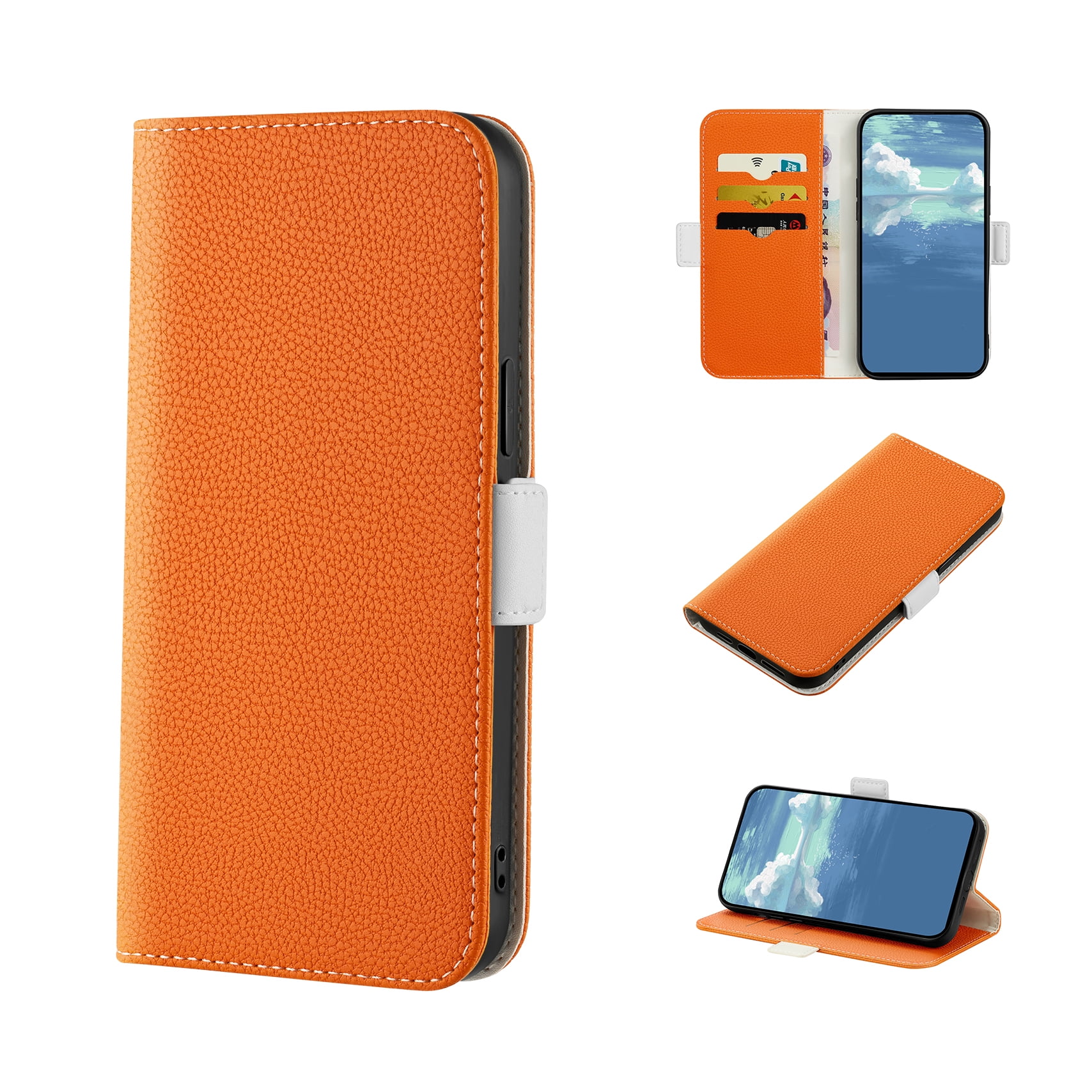 Candy Colors Wallet Case for iPhone 13 Pro Max 6.7 inch, Slim Cute Soft ...