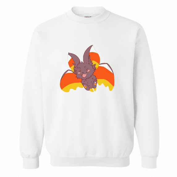 Candy Corn Bat Funny Cutie Halloween Sweet Cartoon Art Sweatshirt up to ...