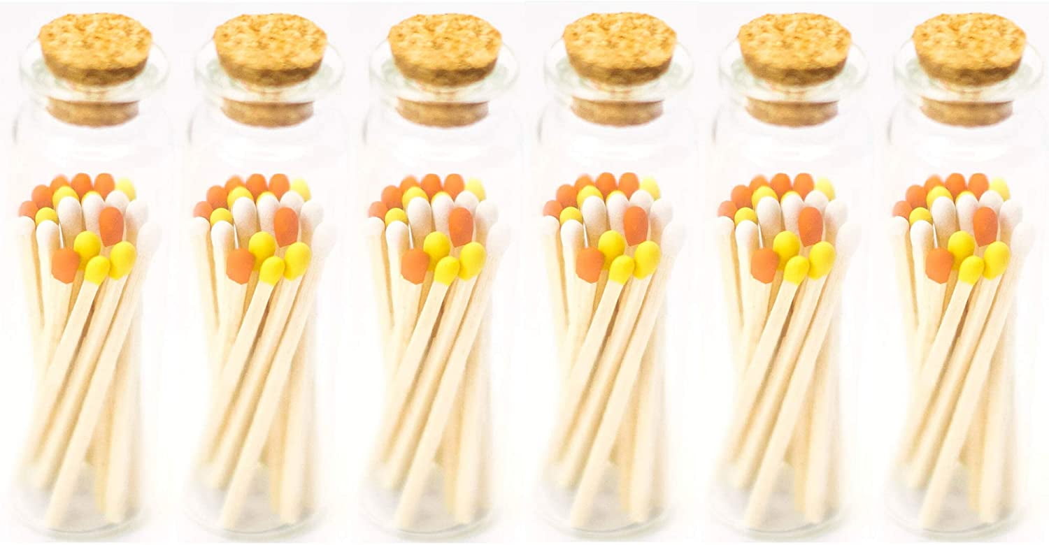 Candy Corn Blend Decorative Matches, 120 Small Premium Wooden Matches ...
