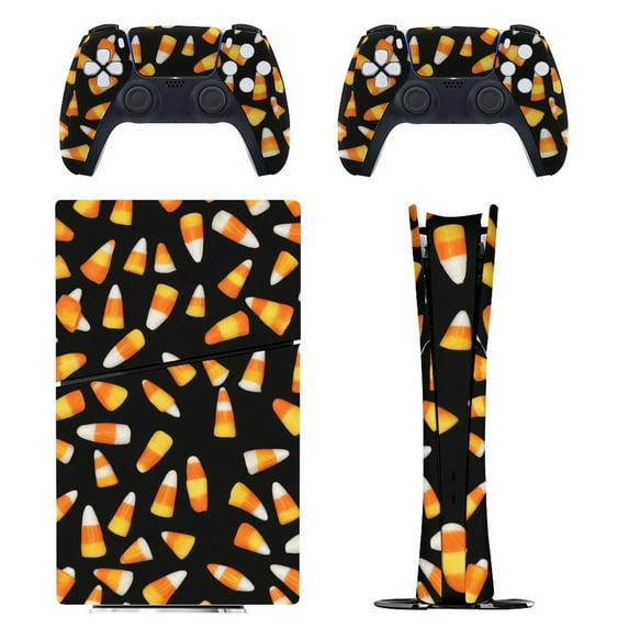 Candy Corn Console Skin Bundle for PS5 Pro Slim Disc & Digital / PS4 ...
