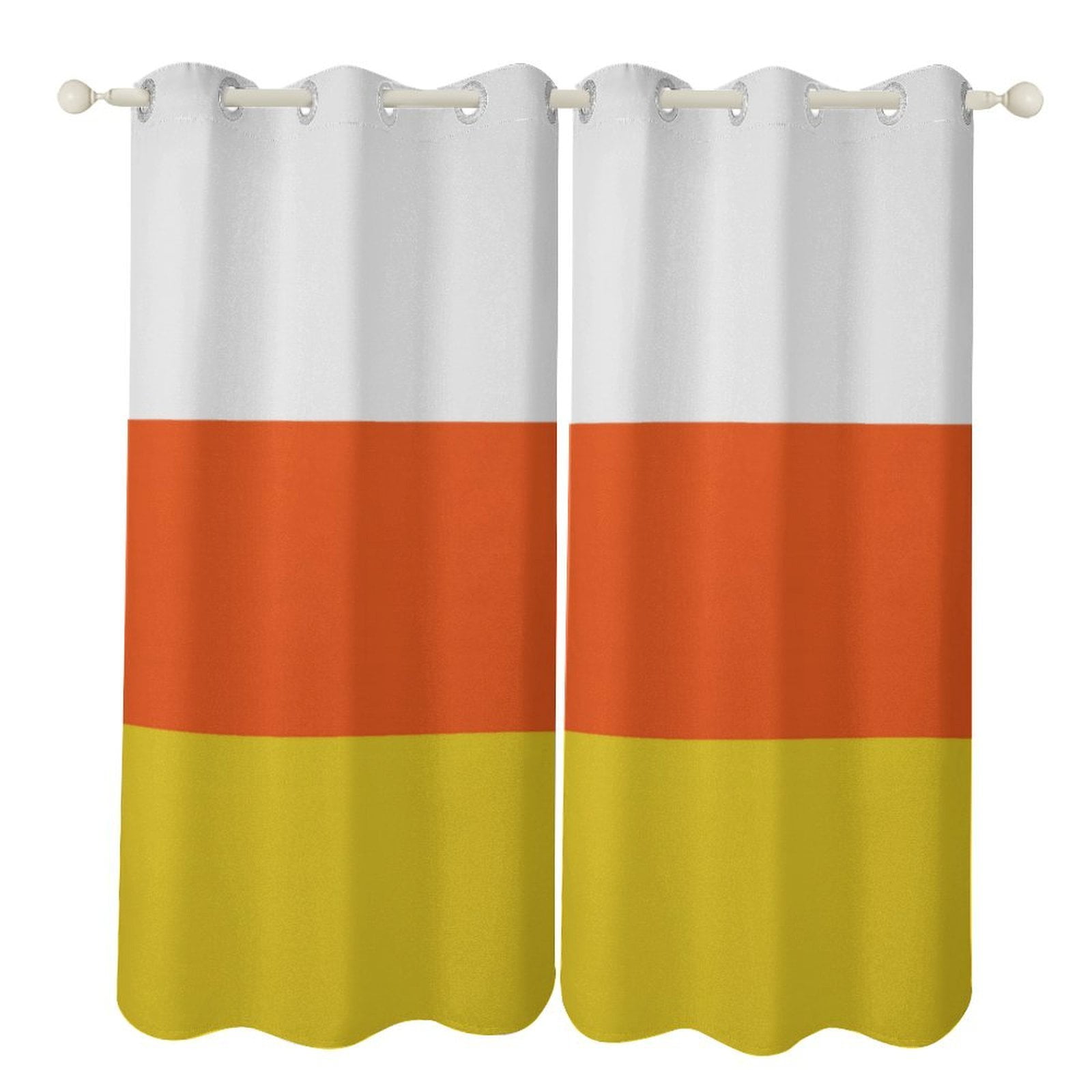 Candy Corn Costume 2 Panels Blackout Curtains for Bedroom Living Room ...