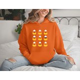 Candy Corn Face Funny Expression Sweet Treat Emoji Art Hoodie Shirt, up ...