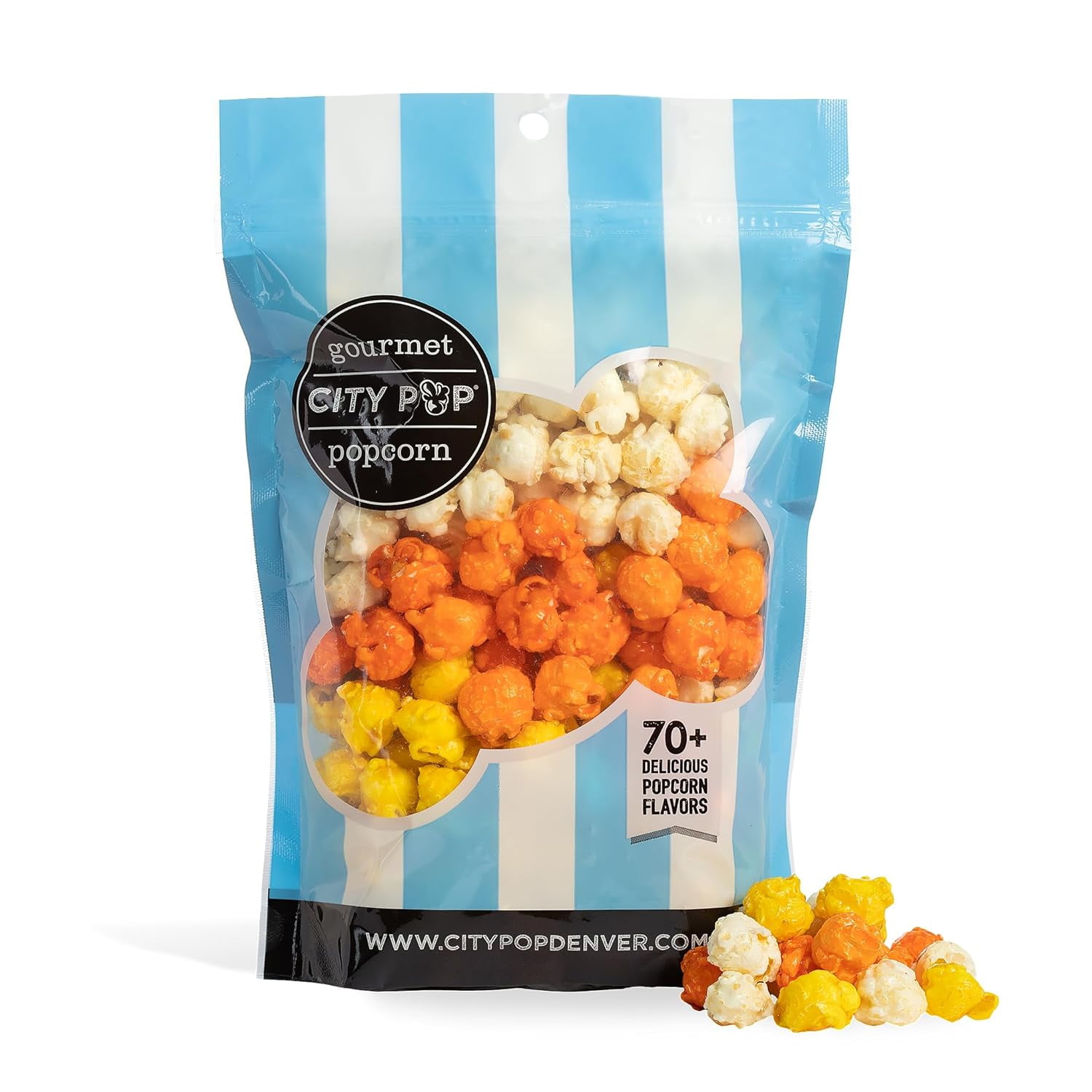Candy Corn Gourmet Popcorn 11 Cups Total Made From Scratch Made in USA & GMO-Free Great as a ...