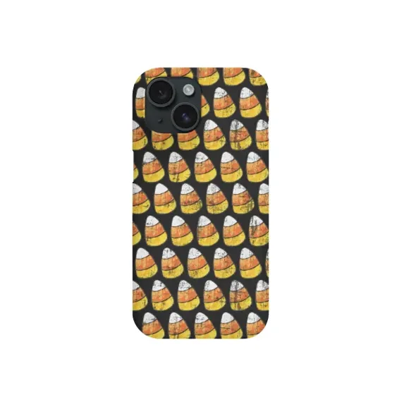Candy Corn Halloween Bear Funny Animal Phone Case for iPhone 16 15 14 ...