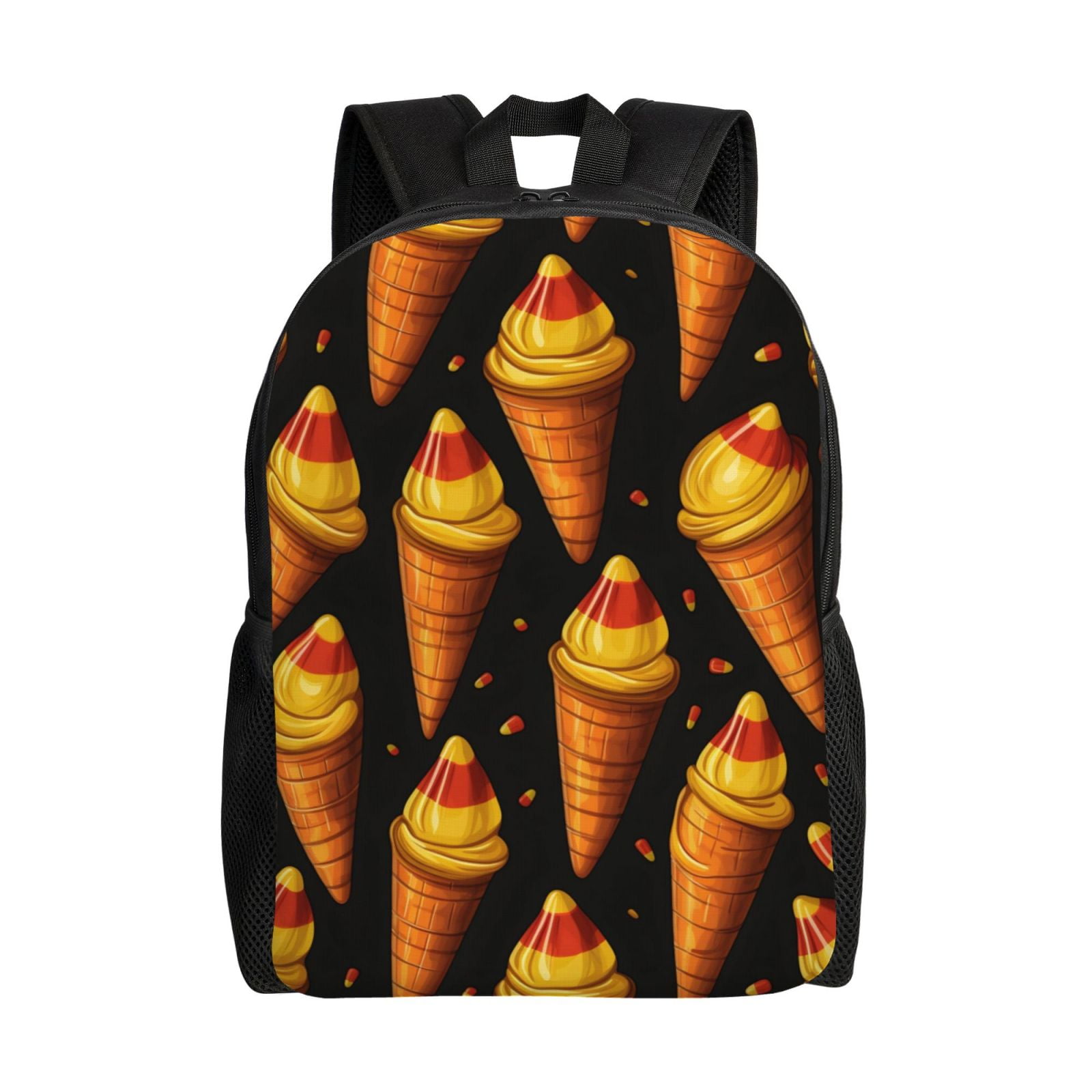 Candy Corn Ice Cream Travel Backpack for Men Women 15.6 Inch Classical ...