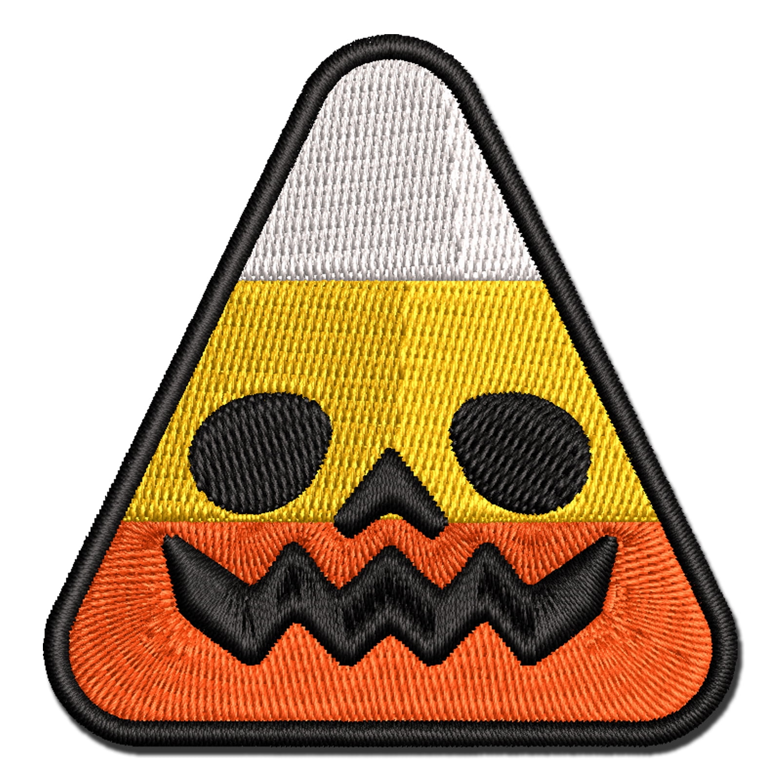 Candy Corn Jack O Lantern Face Halloween Applique Multi-Color ...
