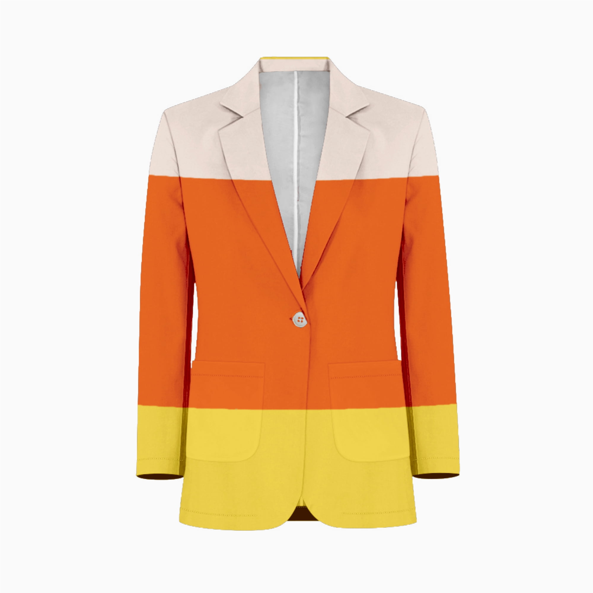 Candy Corn Pattern Customized Men's Suits full man Shawl Collar ...