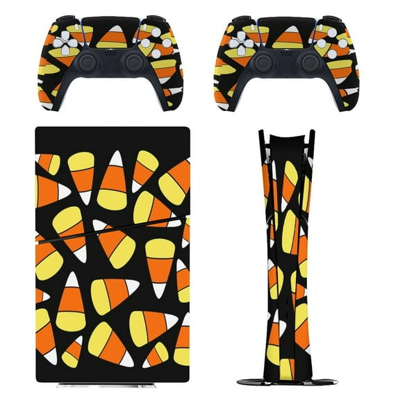 Candy Corn Pattern Halloween PS5/PS5 Pro/PS5 Slim Digital Disc Skin ...