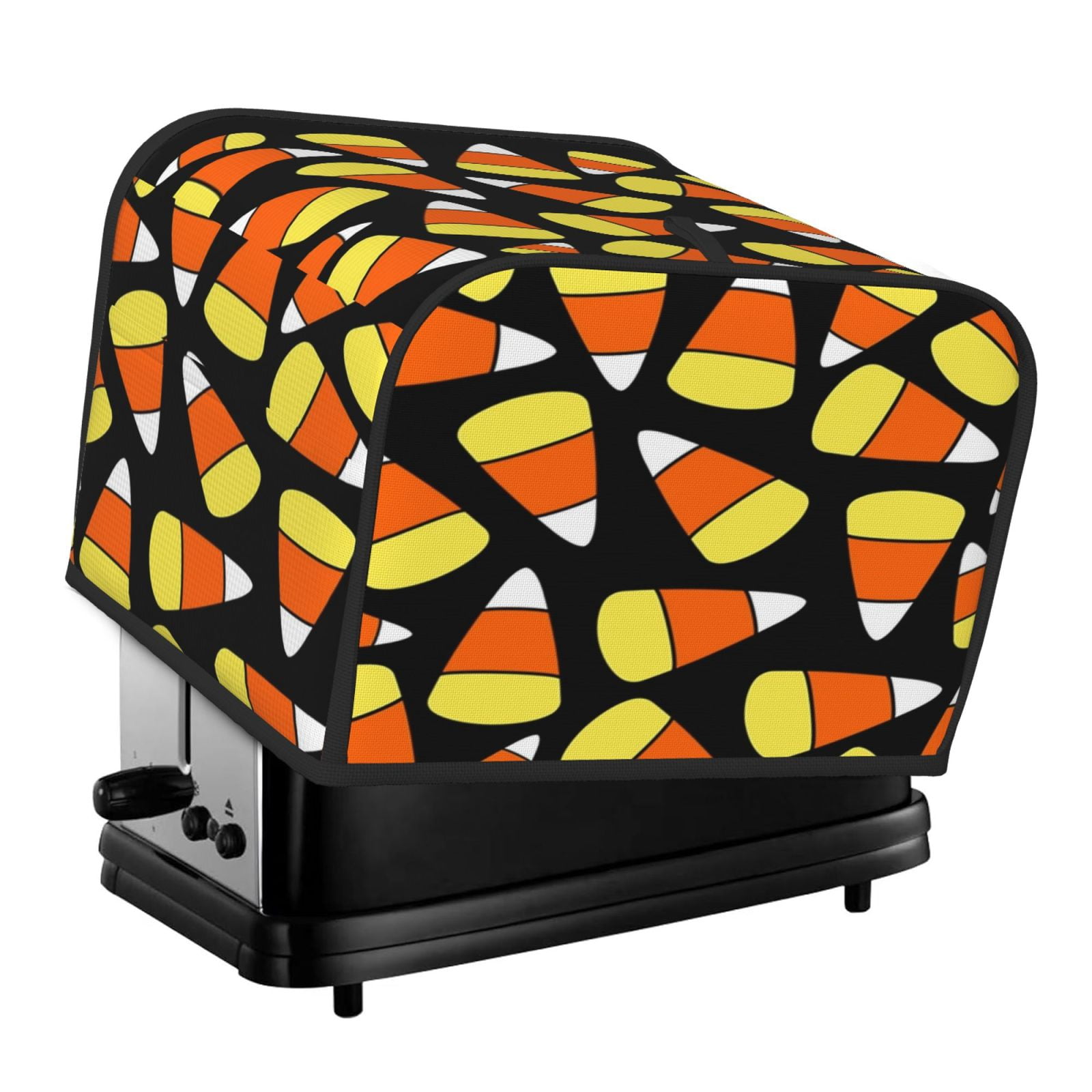 Candy Corn Pattern Halloween Toaster Cover No Base for 4 Slice Wide ...