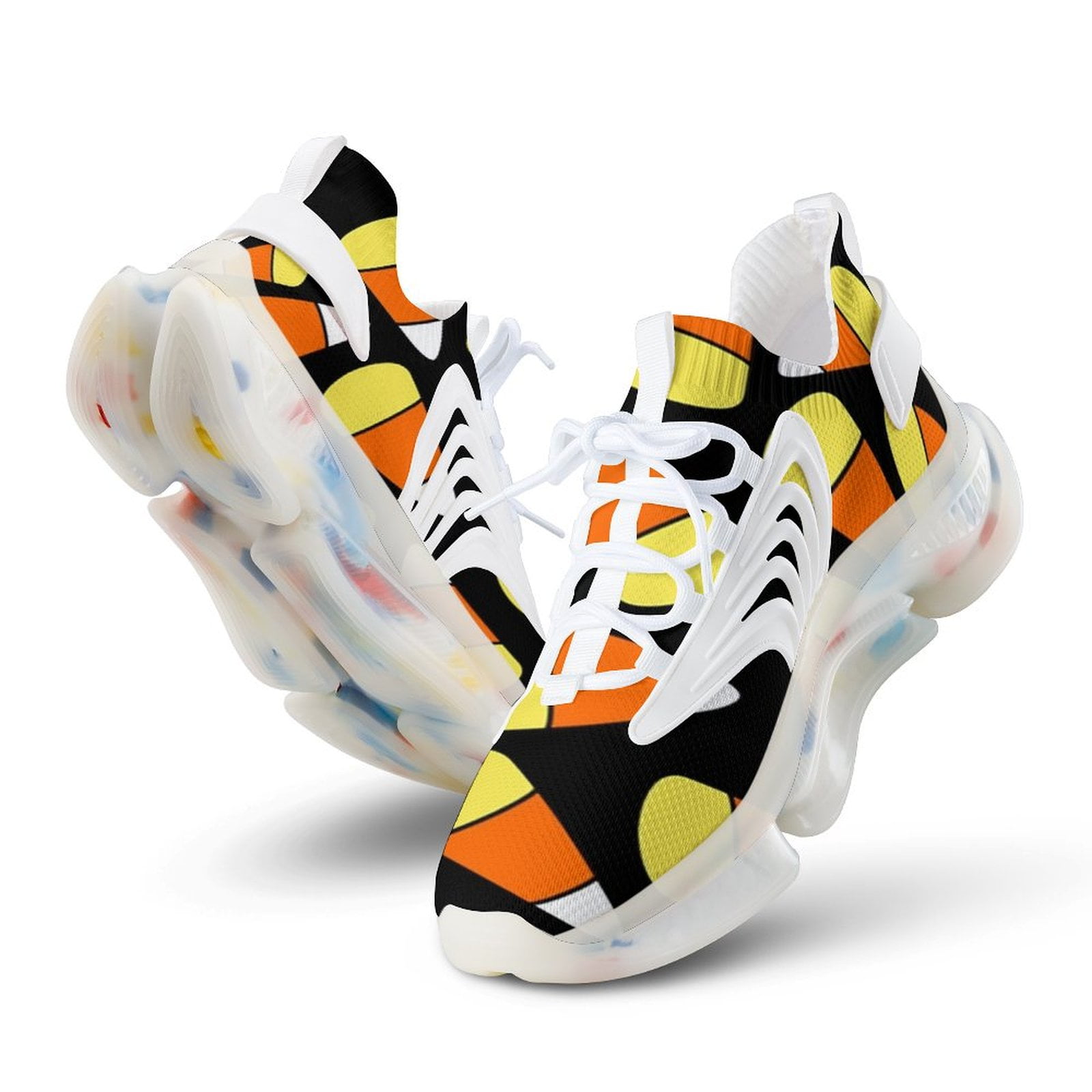 Candy Corn Pattern Halloween Walking Shoes for Men Woman Lightweight ...