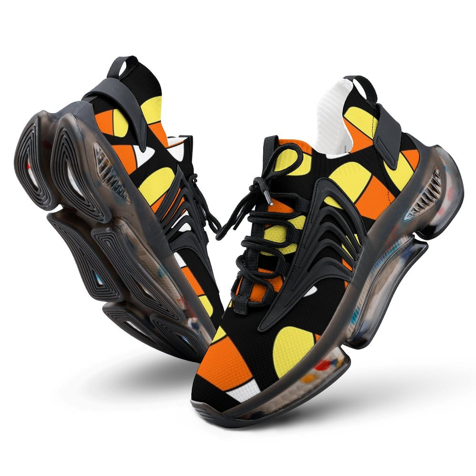 Candy Corn Pattern Halloween Walking Shoes for Men Woman Lightweight ...
