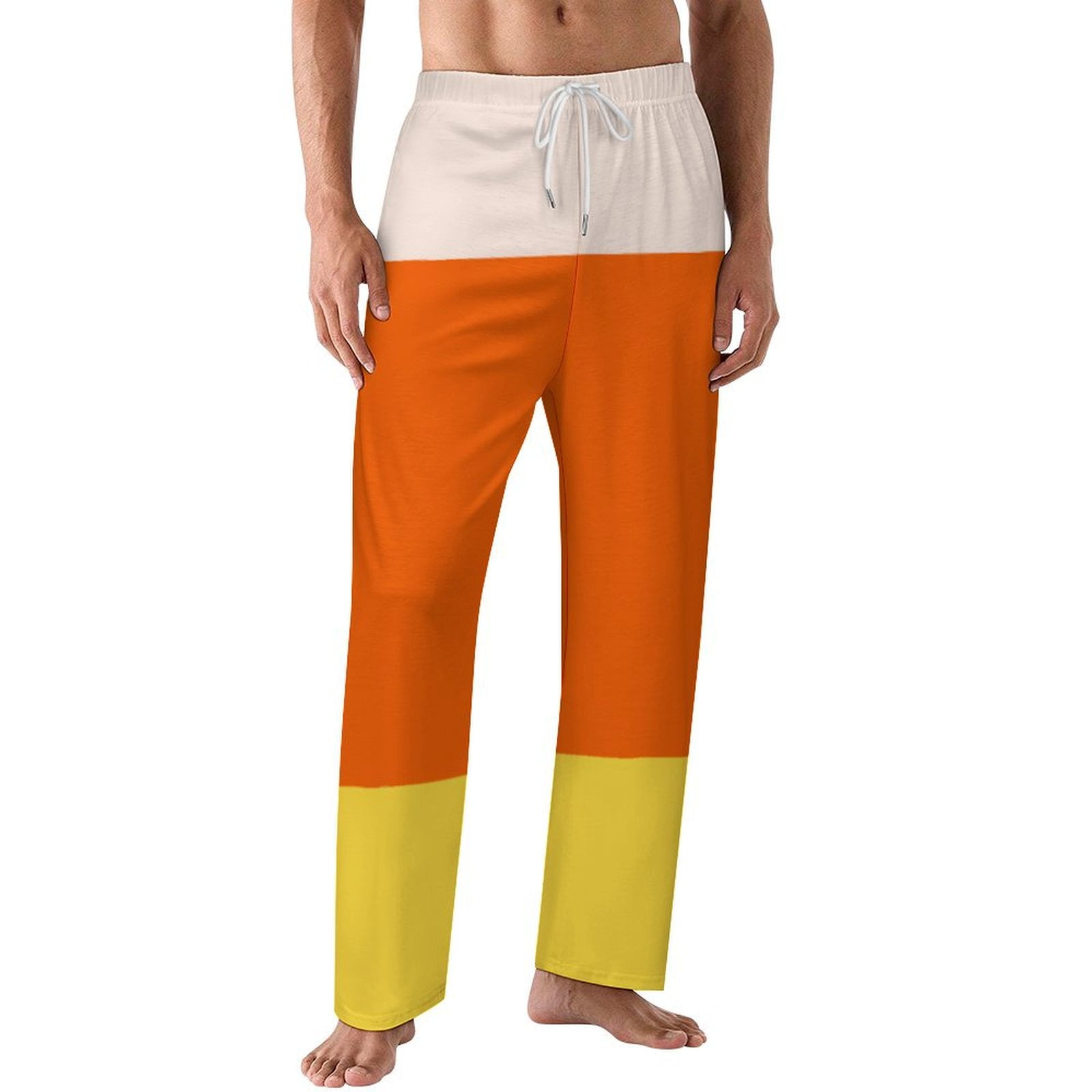 Candy Corn Pattern Mens Pajamas Pajama Pants Mens Sleepwear Lounge ...