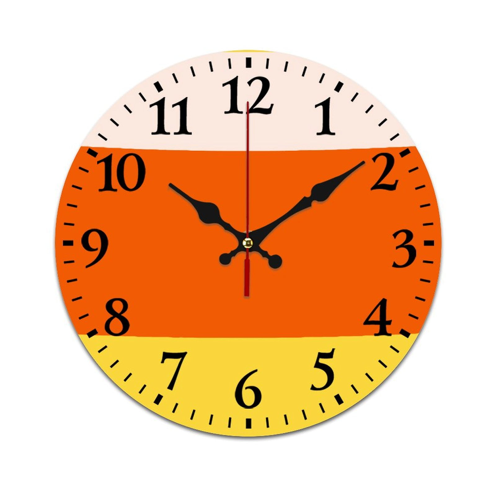 Candy Corn Pattern Wall Clock Modern Design Clocks Wall Hanging Home ...