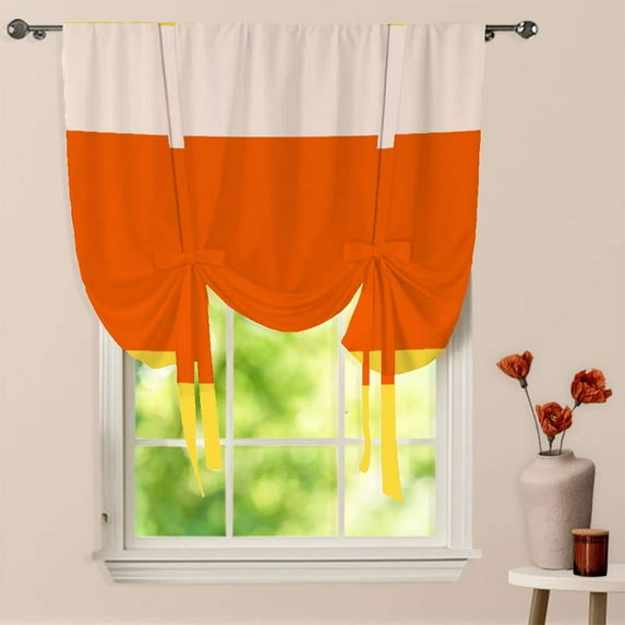 Candy Corn Pattern Window Curtain for Living Room Roman Curtain Kitchen ...