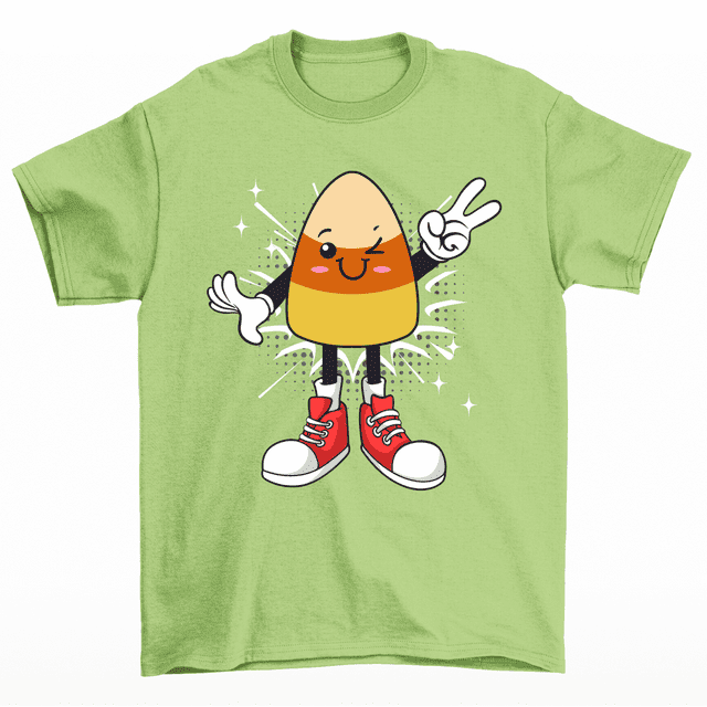 Candy Corn Peace Sign Halloween Candy T-Shirt Men Women Unisex ...