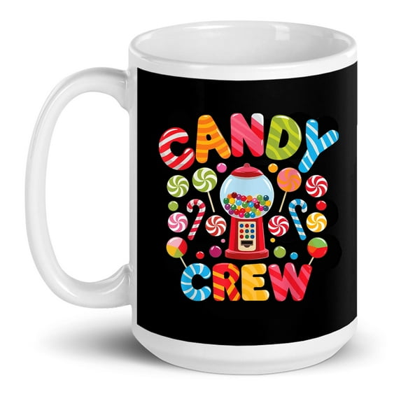 Candy Crew Costume Halloween Gift Ceramic Mug 15oz (White;15oz ...