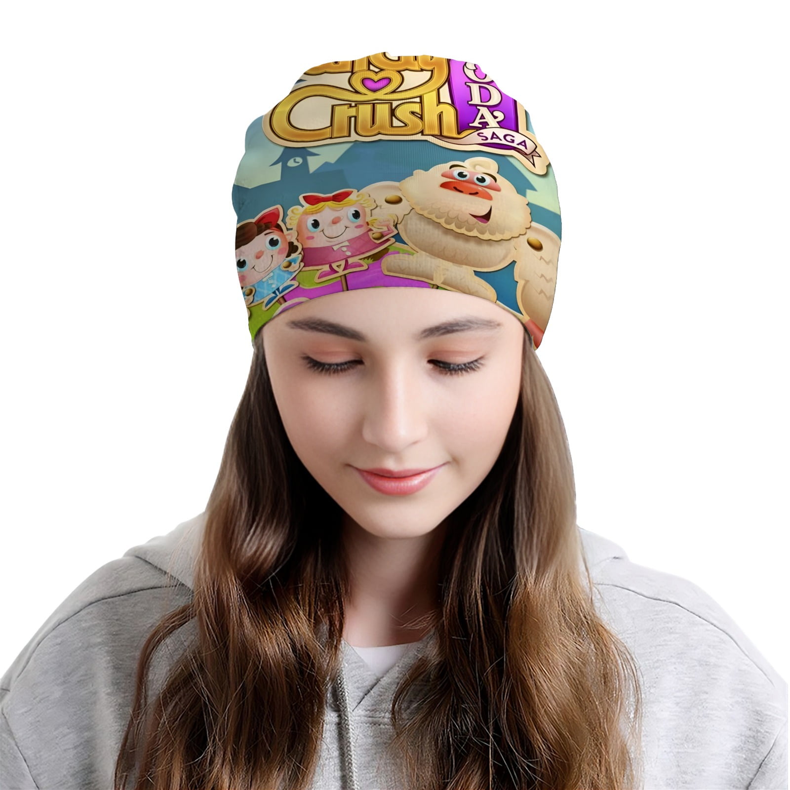 Candy Crush Saga Knitted Beanie: Soft, warm, and stylish, with a comfortable fit and easy care ...