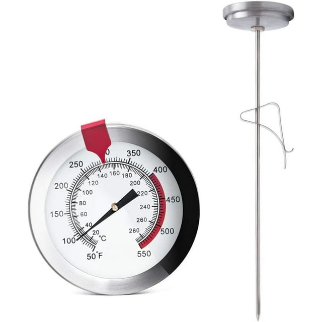 Candy Deep Fry Thermometer with Pot Clip 12" - Instant Read Food ...