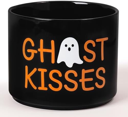 Candy Dish Cauldron, Halloween Mini Ceramic Candies Bowl Tiered Tray ...
