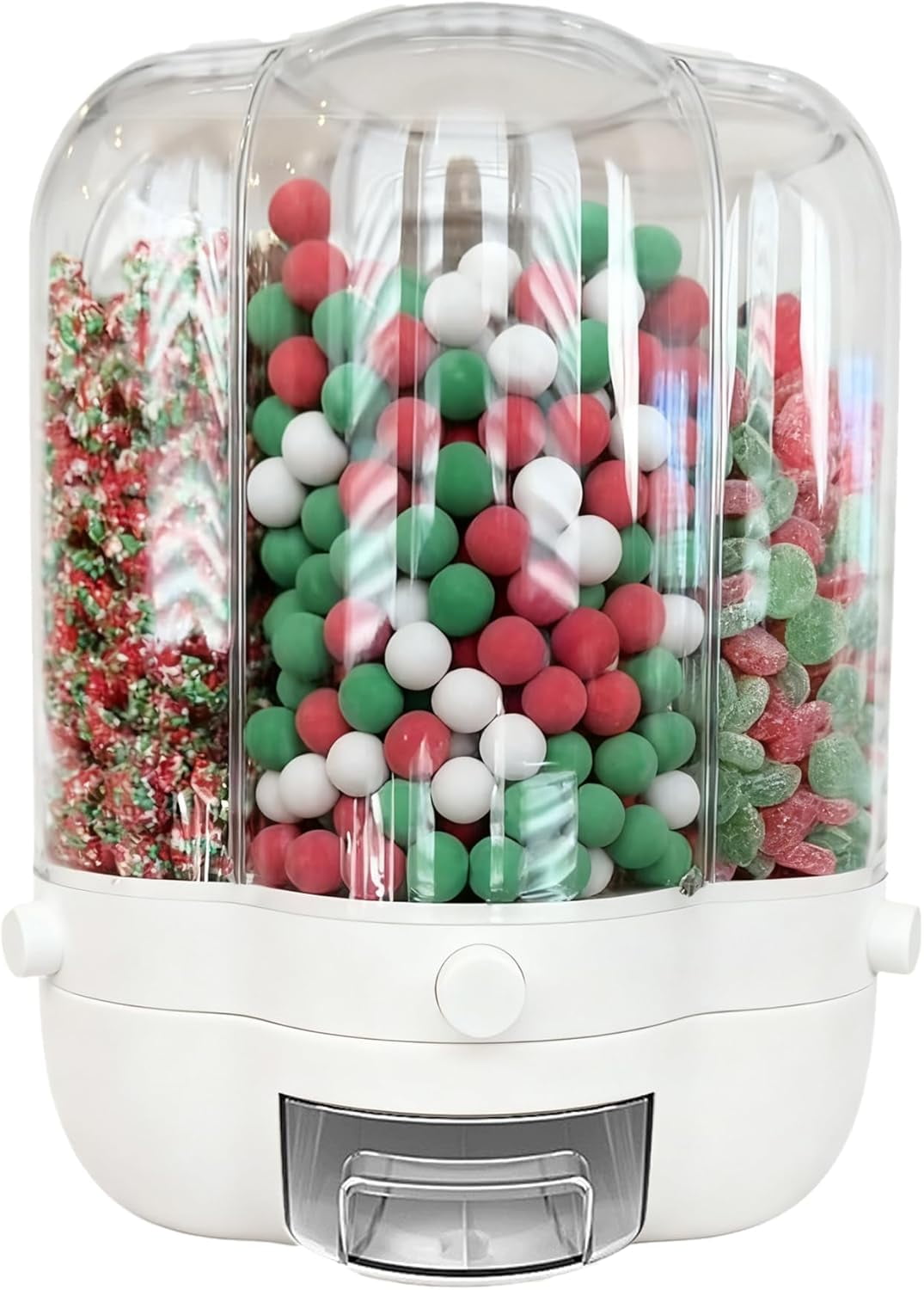 Candy Dispenser 360° Rotating with Lid, Large Capacity Kitchen and ...
