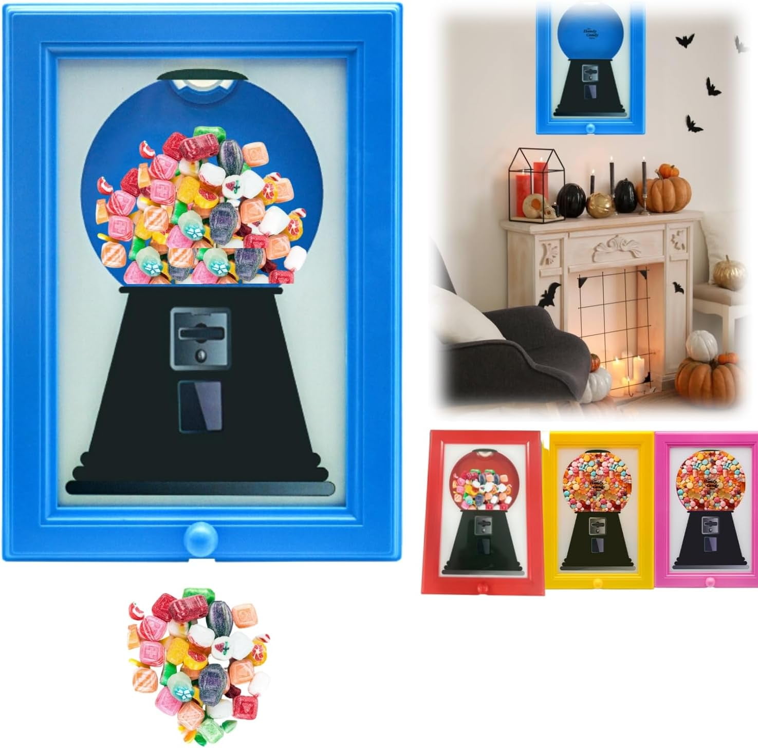 Candy Dispenser Picture Hanging Candy Frame, Gumball Machine In A Frame ...