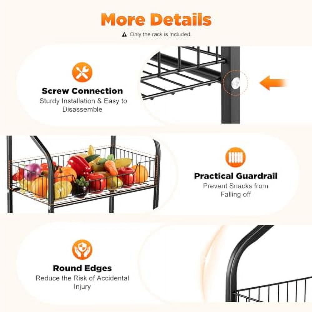 Candy Display Rack, 4-Tier Retail Display Racks Snack Bar Station ...
