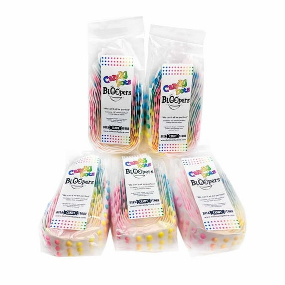 Bloopers Candy Dots on Paper - 5 Pack of Colored Sweets - Walmart.com