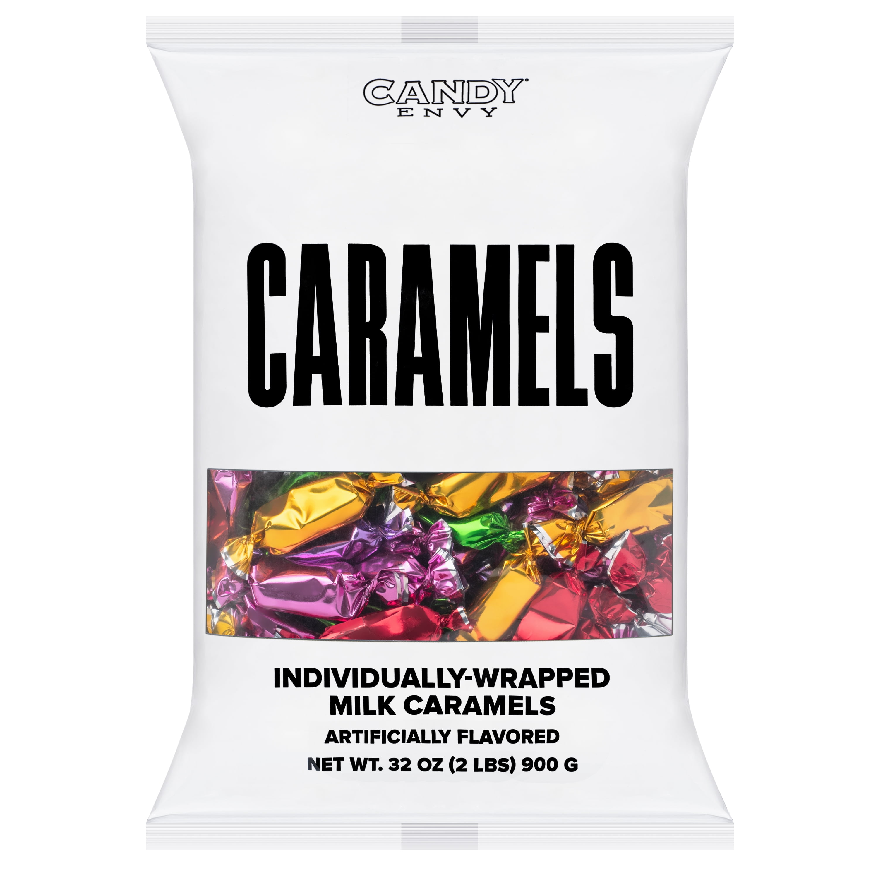 Candy Envy Assorted Color Individually Wrapped Soft Caramels, 2 Pound ...
