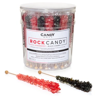 Sugar Rock Candy Pops - Edibles - 12 Pieces - Walmart.com