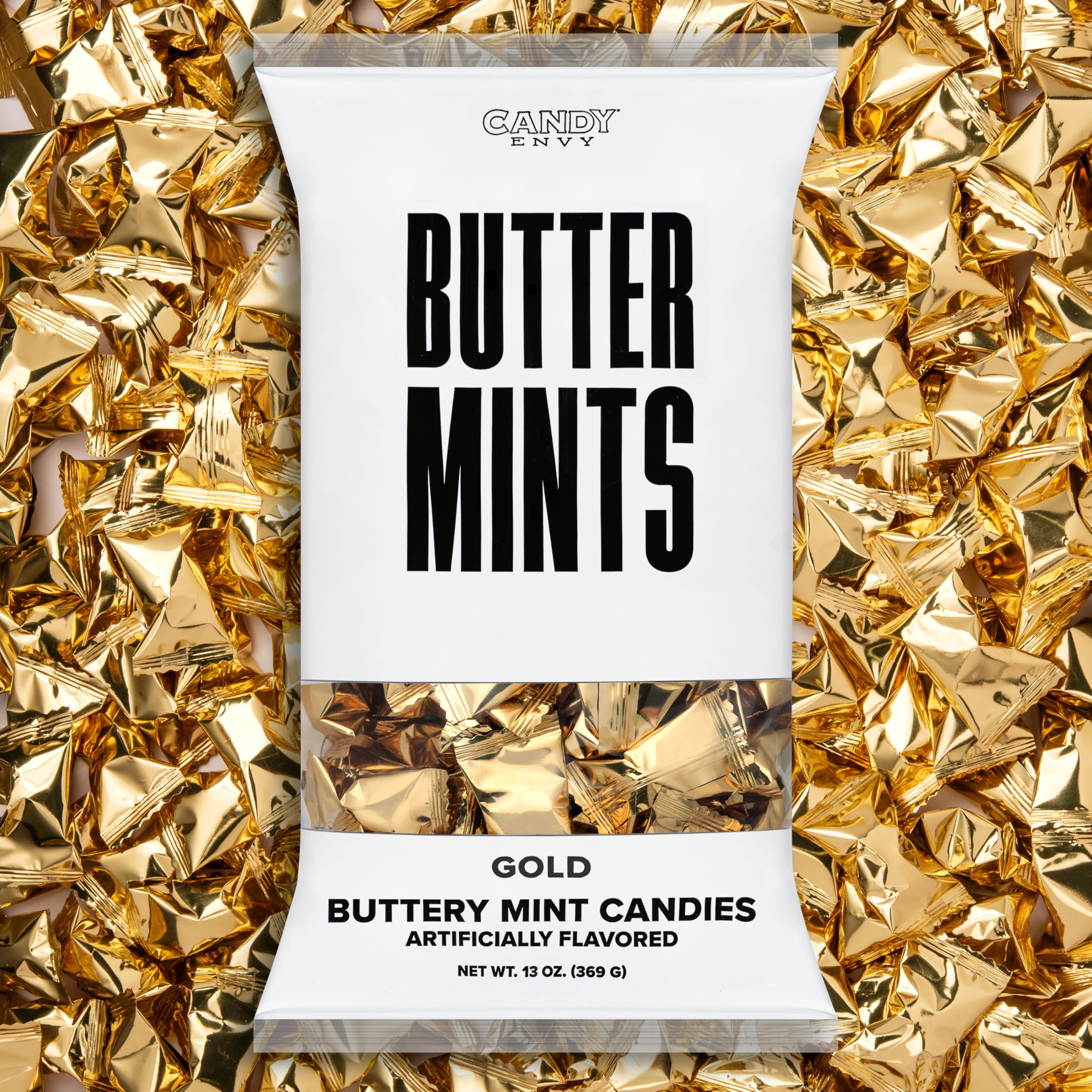 Candy Envy - Gold ESF27 Foil Wrapped Buttermints - 13 oz. Bag - 100 ...