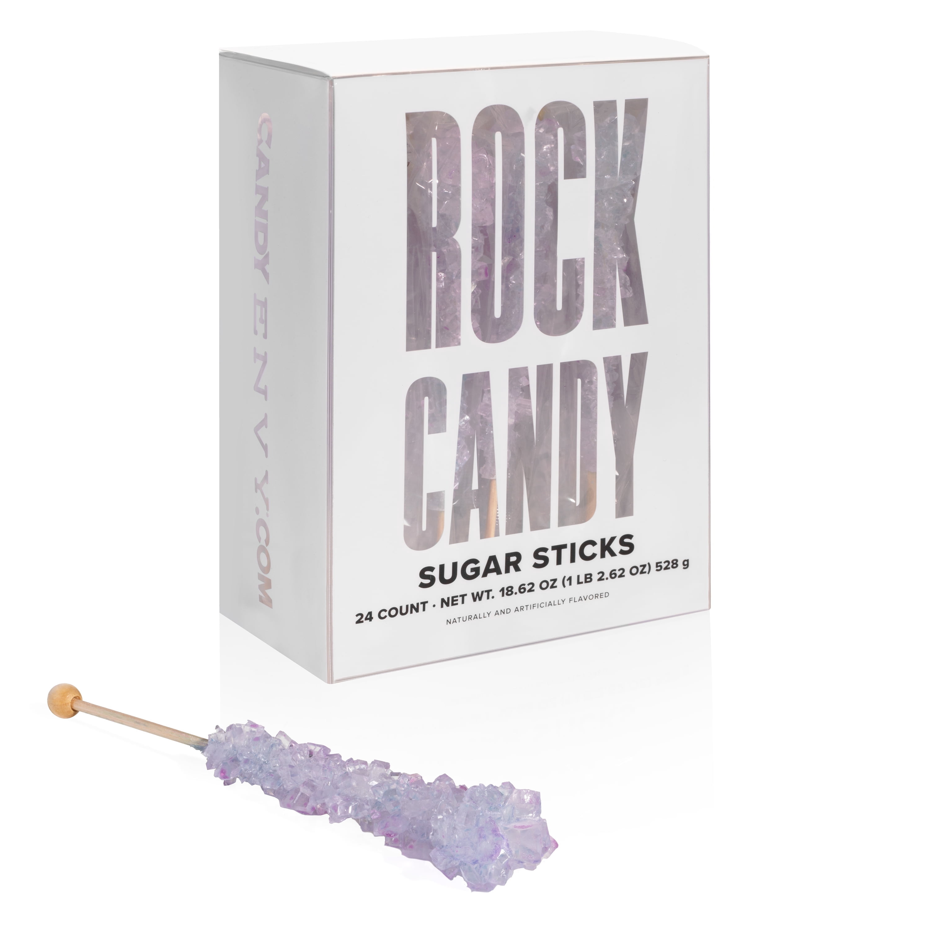 Candy Envy Iridescent Lavender Rock Candy Tutti Frutti Flavor 24 Ct ...