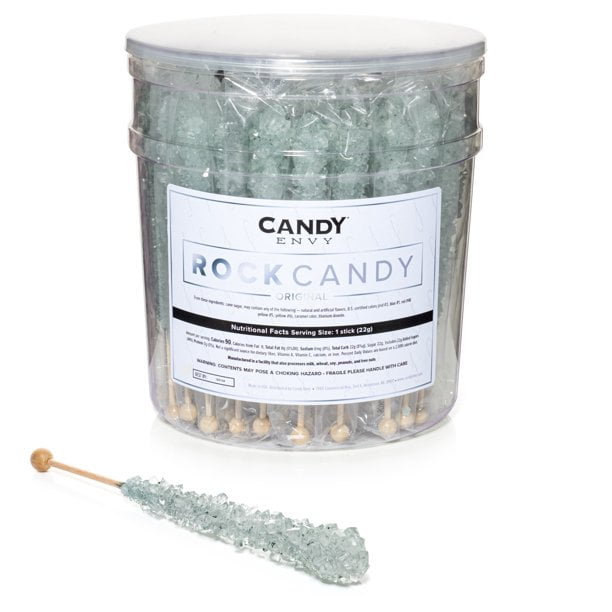 Candy Envy Silver Rock Candy, Original Sugar Flavor, 36 Ct. Indiv ...