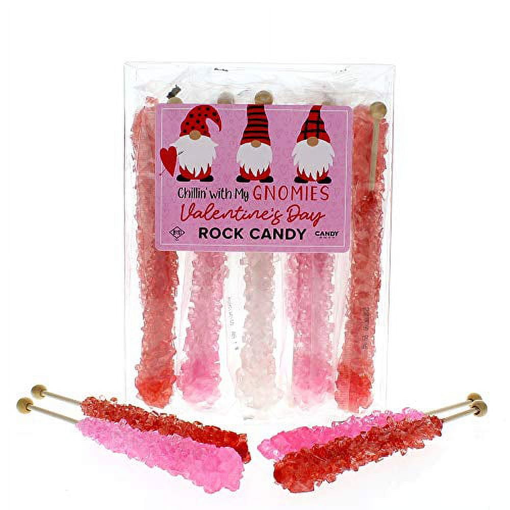 Candy Envy Valentine's Day Rock Candy, 2 Flavors, 10 Ct. Indiv. Wrapped ...