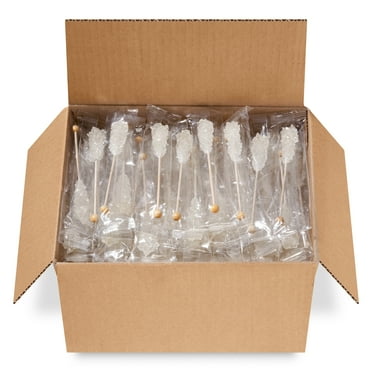 Candy Envy Bulk Sweet Rock Candy Sticks, Assorted Colors, 24 Count ...