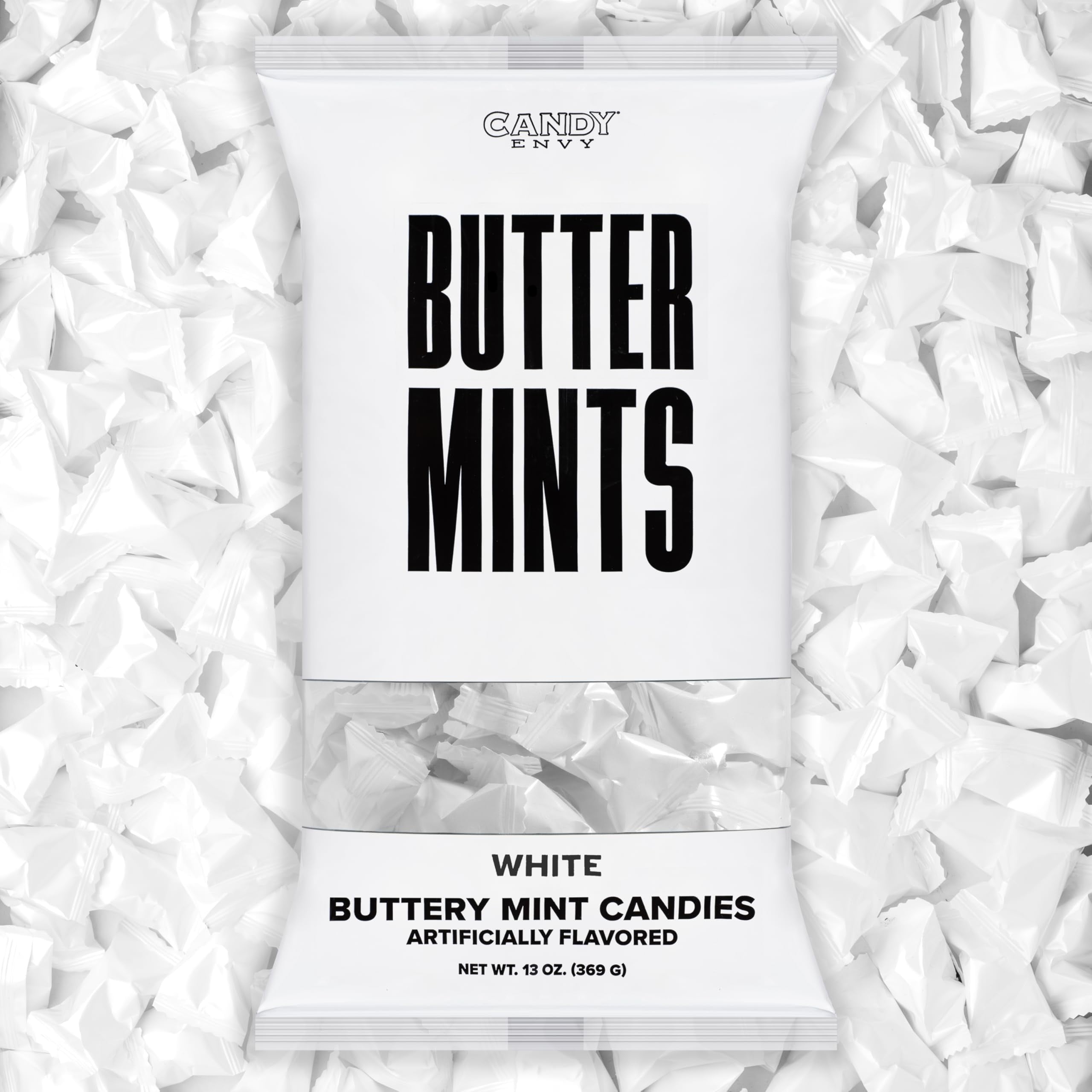 Candy Envy - White BCF26 Wrapped Buttermints - 13 oz. Bag - 100 ...