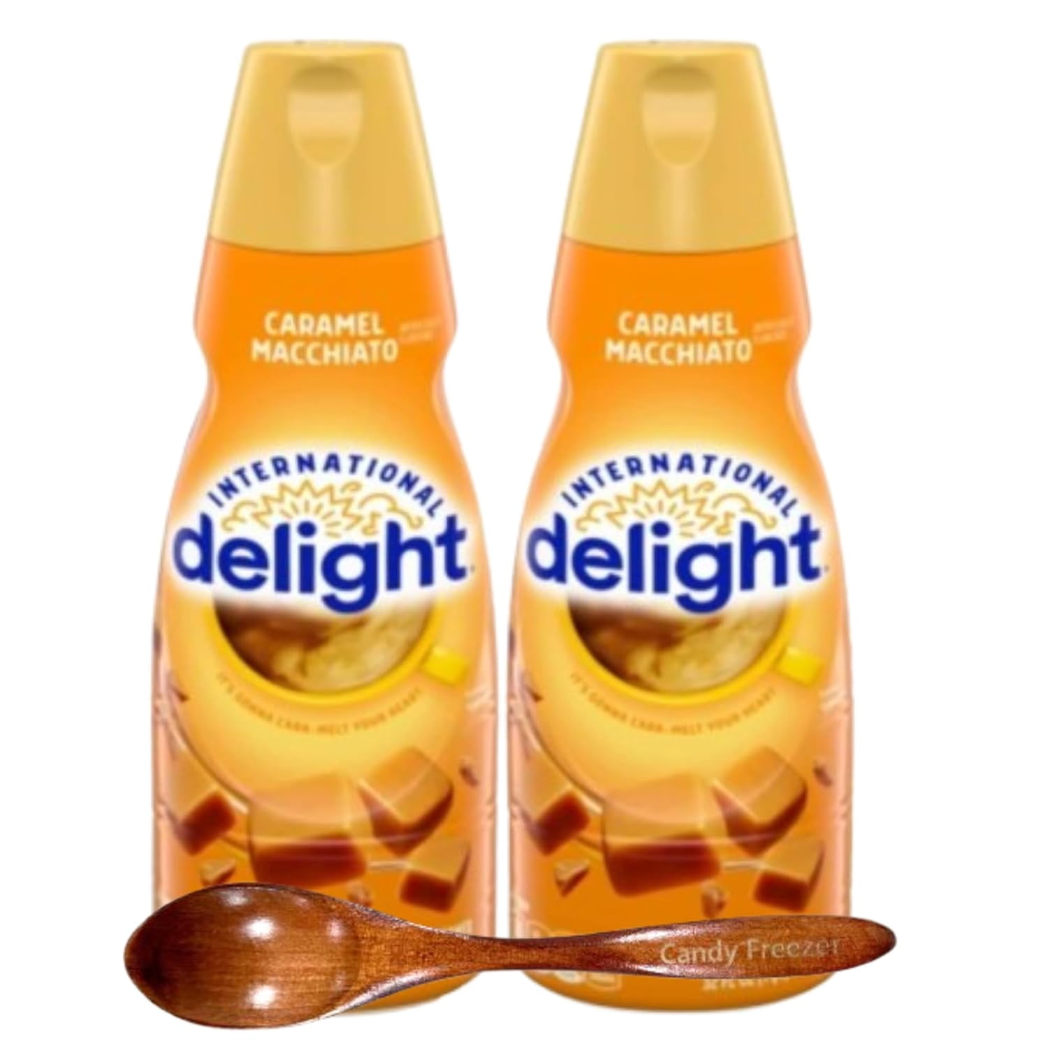 Candy Freezer Int'l Delight Shelf-stable Non-dairy Liquid Coffee Creamer.- Pack of Two (2) 32 fl ...