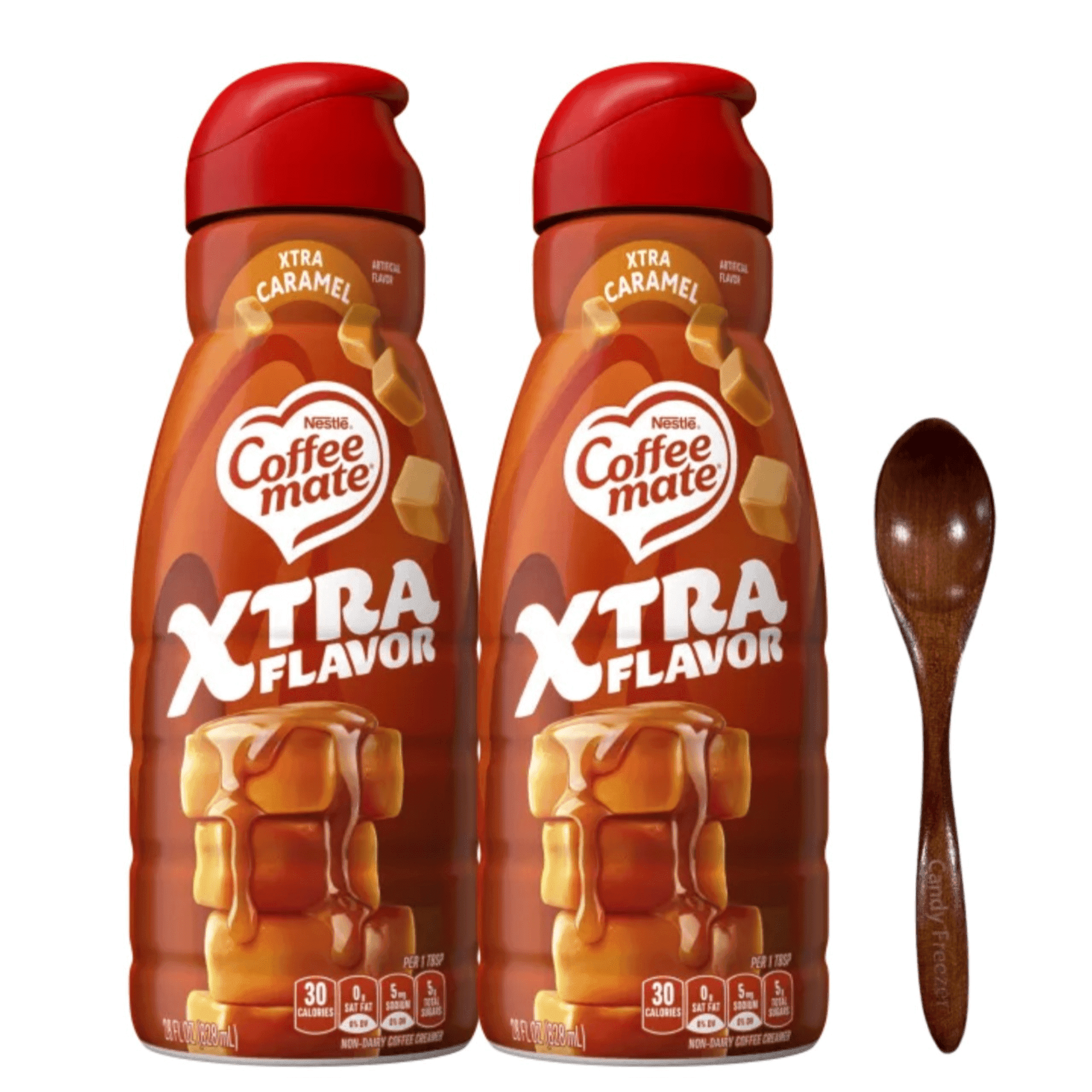 Candy Freezer Liquid Coffee Creamer Bundle - Two (2) 28Fl oz Bottles of ...