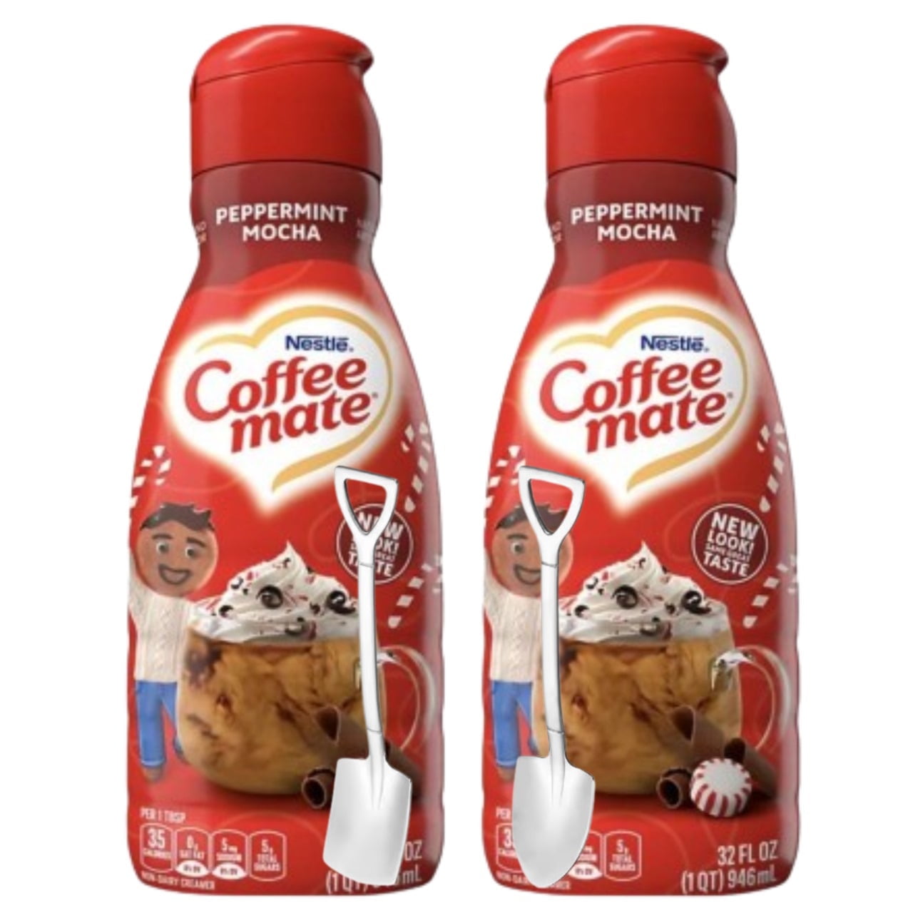 Candy Freezer Liquid Coffee Creamer Bundle - Two 32Fl oz Bottles of ...