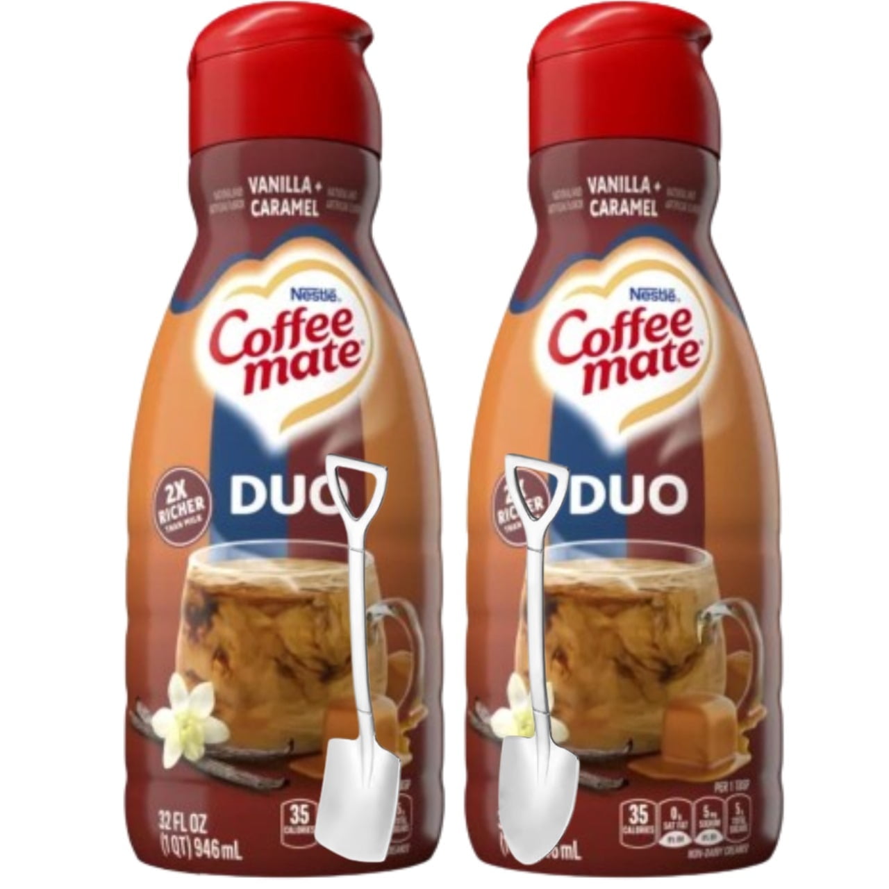 Candy Freezer Liquid Coffee Creamer Bundle - Two 32Fl oz Bottles of ...