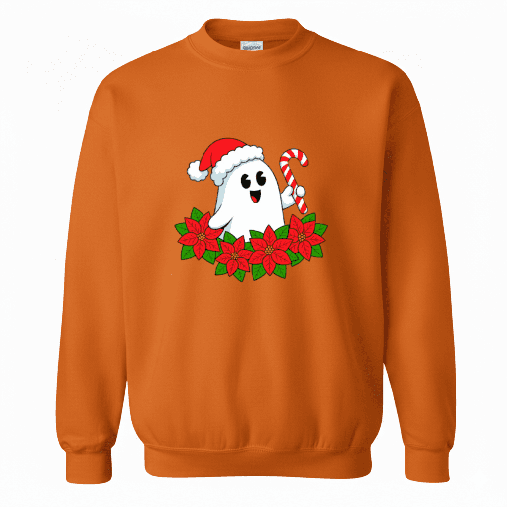 Candy Ghost Humor Funny Holiday Festive Celebration Cheer Sweatshirt ...