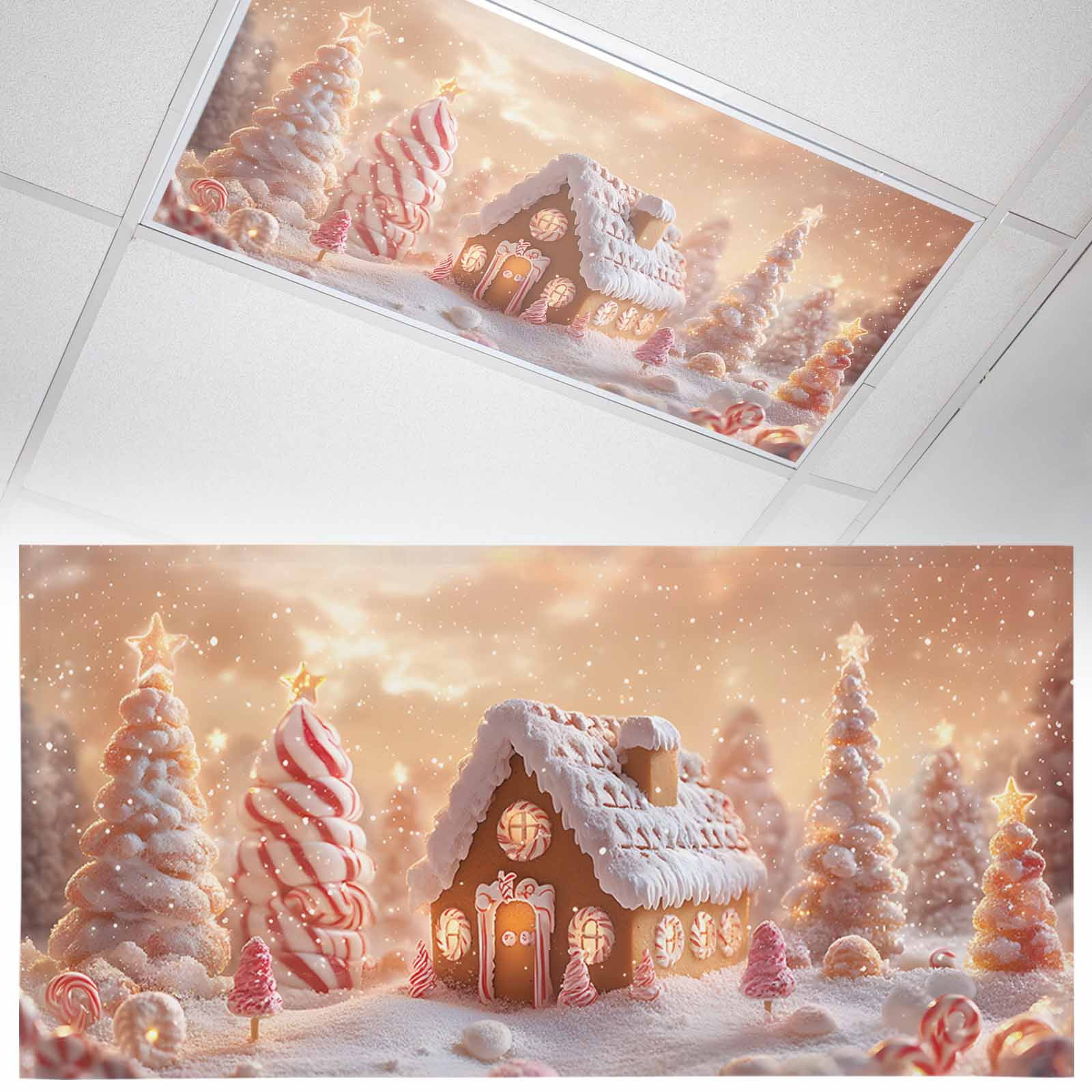 Candy Gingerbread Cottage 1 Piece Christmas Xmas Tree Winter Magnetic ...