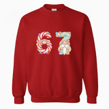 Candy Gnome Ice Cream 67 Meme Christmas Sweet Holiday Humor Sweatshirt ...