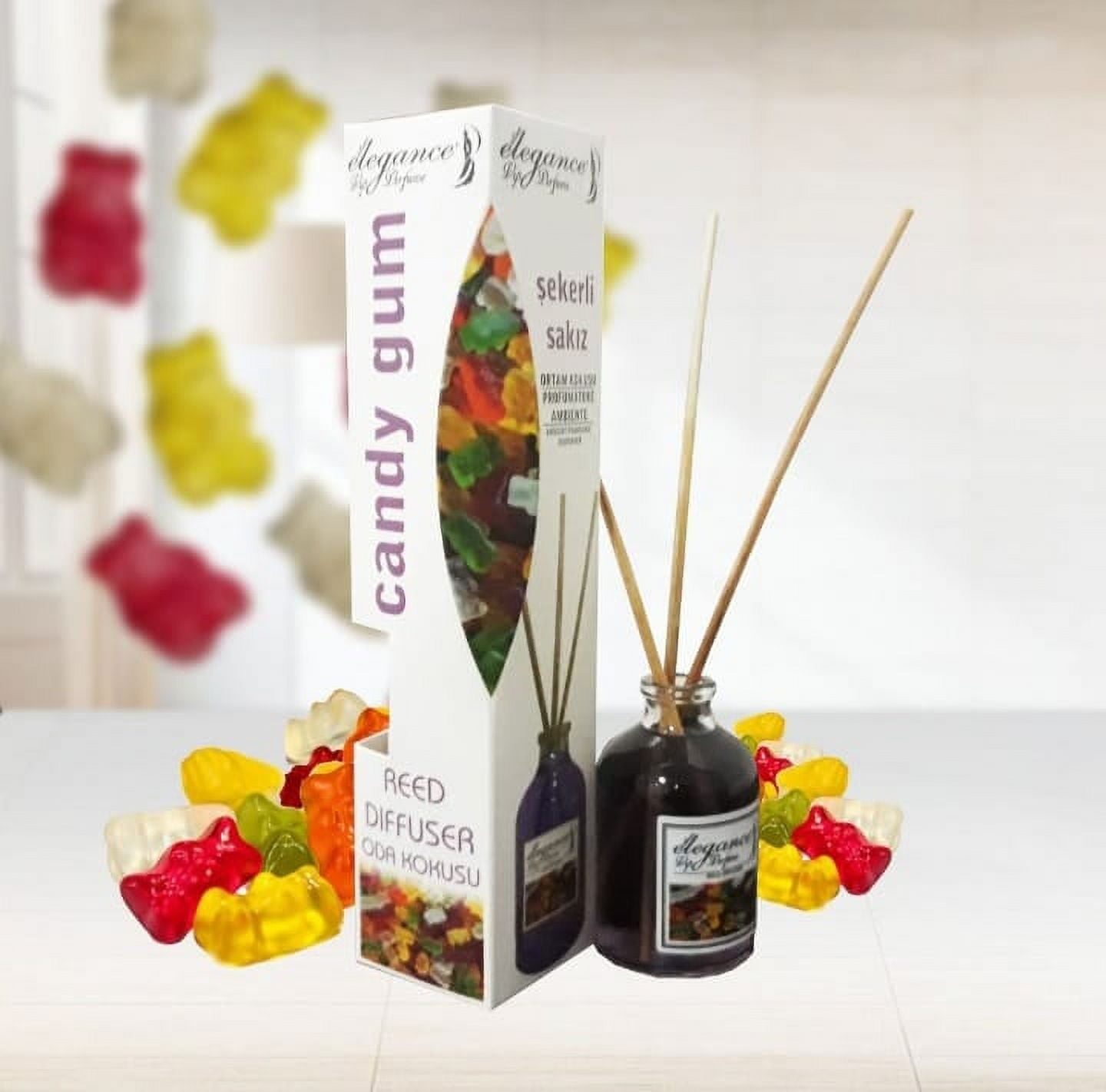 Candy Gum / Sekerli Sakiz Black Natural Bamboo Scented Sticks Reed ...