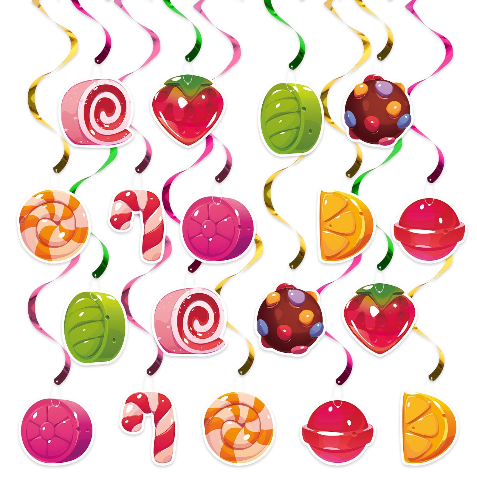Candy Hanging Swirls, Sweet Candy Ceiling Decorations, Candy Hanging ...