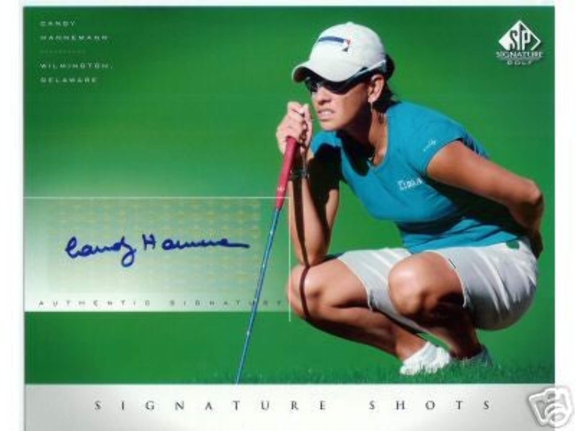 Candy Hannemann certified autograph 2004 SP Signature Golf LPGA 8x10 ...