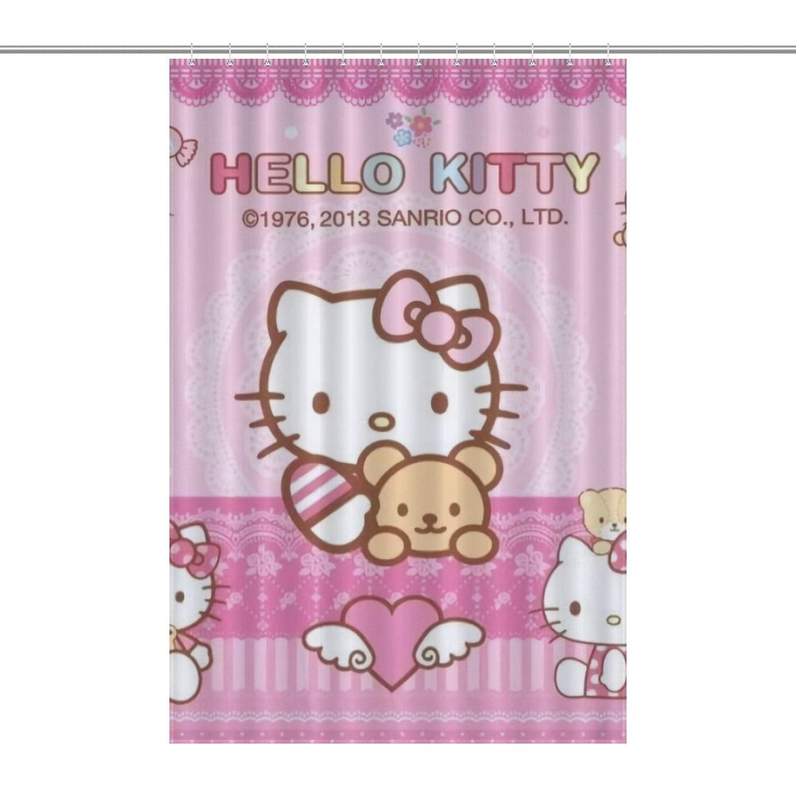 Candy Hello Kitty Shower Curtain,Printing Polyester Shower Curtain ...